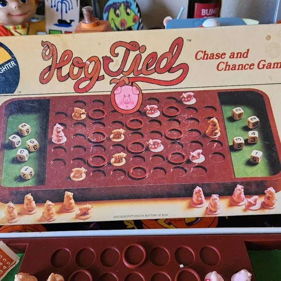 Selchow & Righter Hog Tied Board game | Toys | Vintage Hog Tied Pig ...